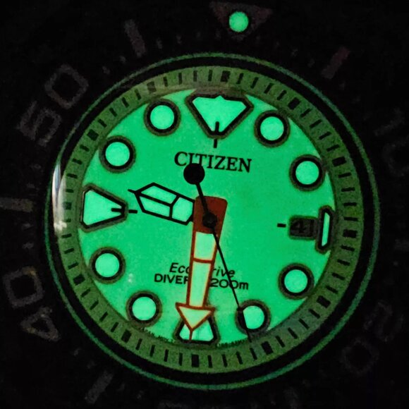 Citizen | Accessories | Citizen Promaster Titanium Dive Green Eco Watch ...